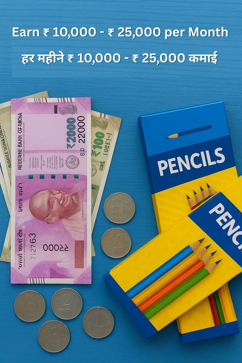 Pencil Packing Work from Home - Earn Money With Simple Packing Job